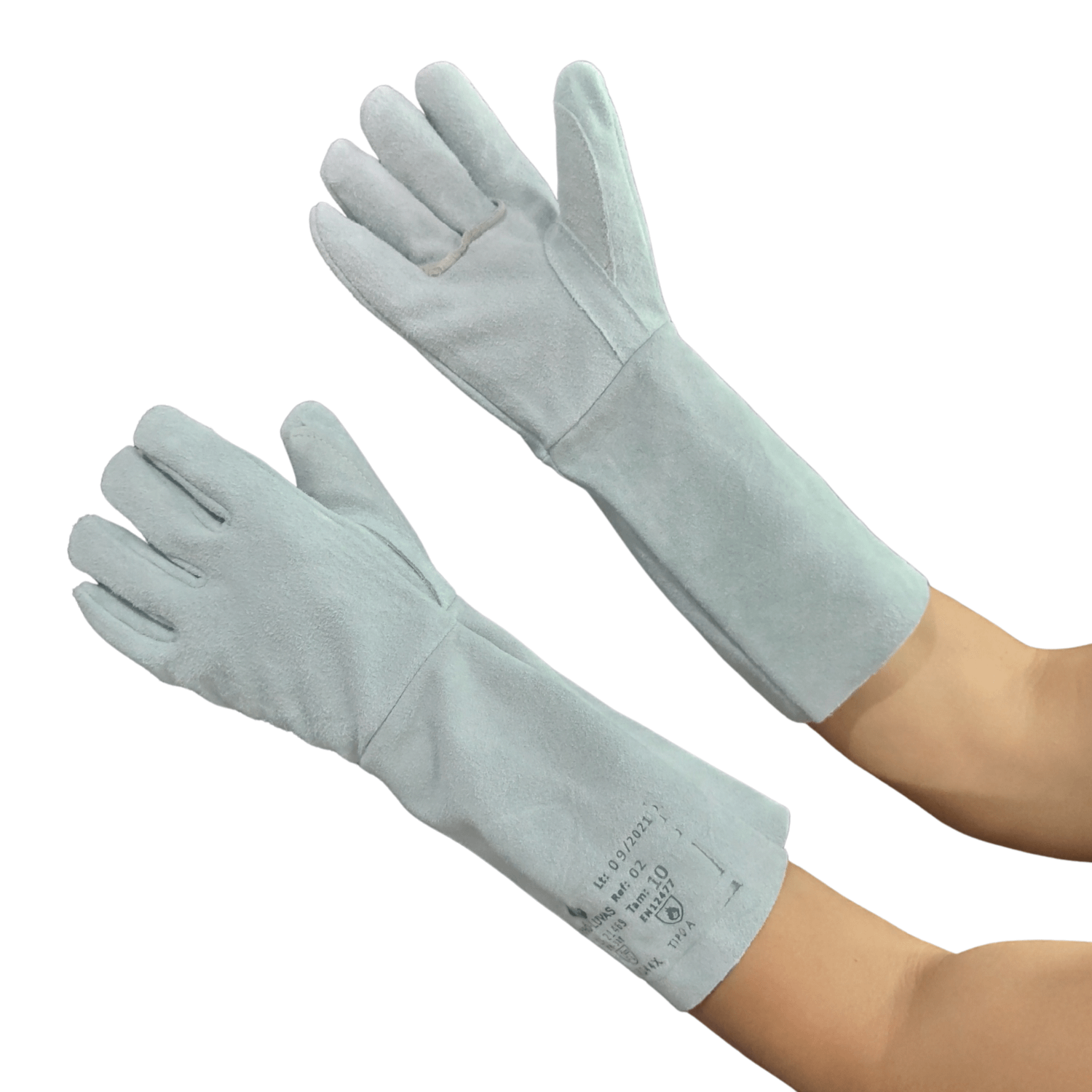 LUVA DE RASPA SOLDADOR PUNHO 20 CM - Luvas de Segurança EPI | Pro Luvas ...